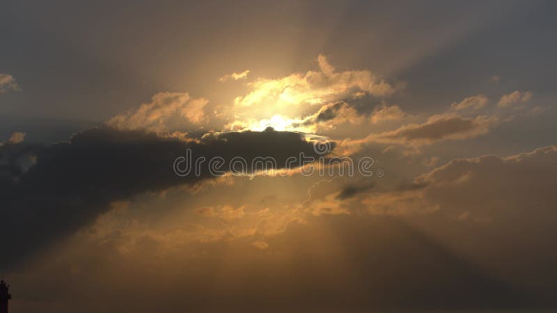 Dramatic Sky at Sunset stock video. Video of cloudy - 347190693