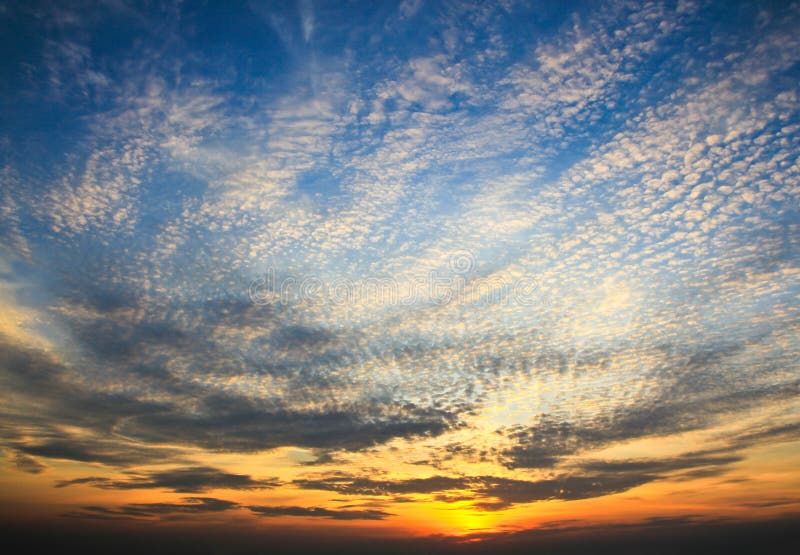 Dramatic sunset sky stock photo. Image of orange, outdoor - 28492322
