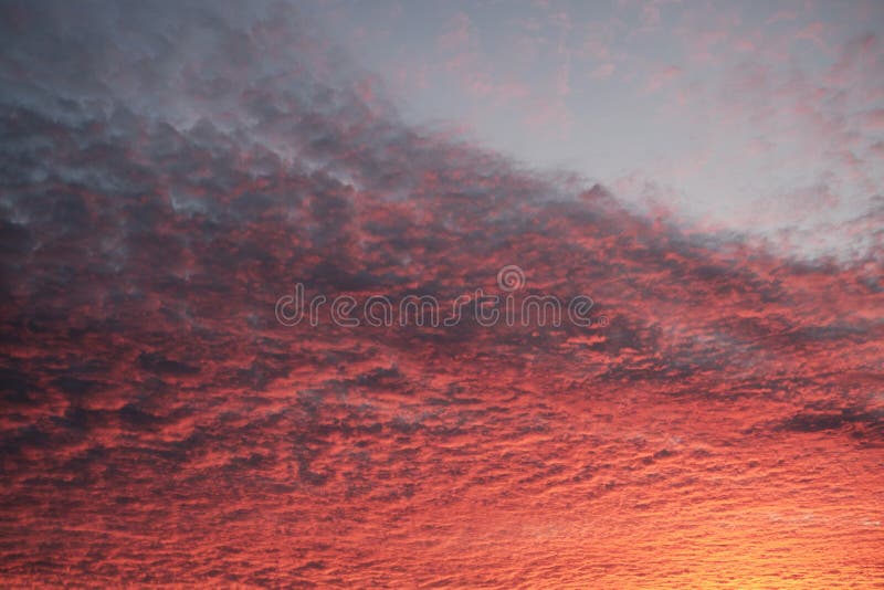 Dramatic Sunset Sky with Amazing Red Clouds. Abstract Nature Background ...