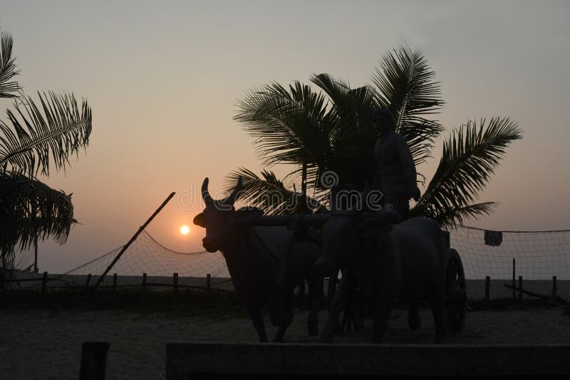 Sunset Cart stock image. Image of evening, indian, dreamy - 4807735