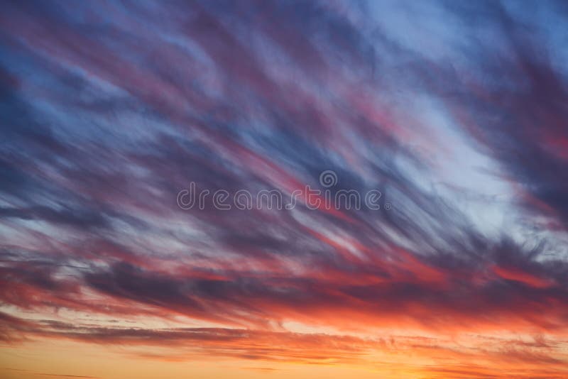 Dramatic sunset sky stock photo. Image of outdoor, outside - 117129044