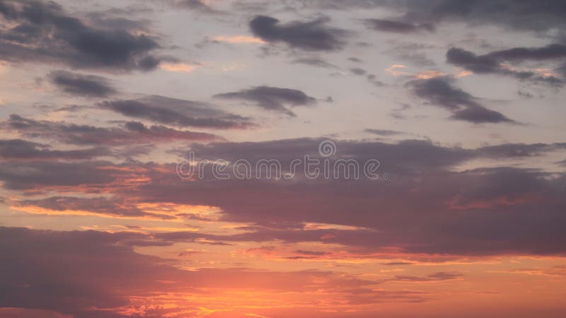 Dramatic Sunset Sky. Cloudy Sky As a Background Stock Photo - Image of ...