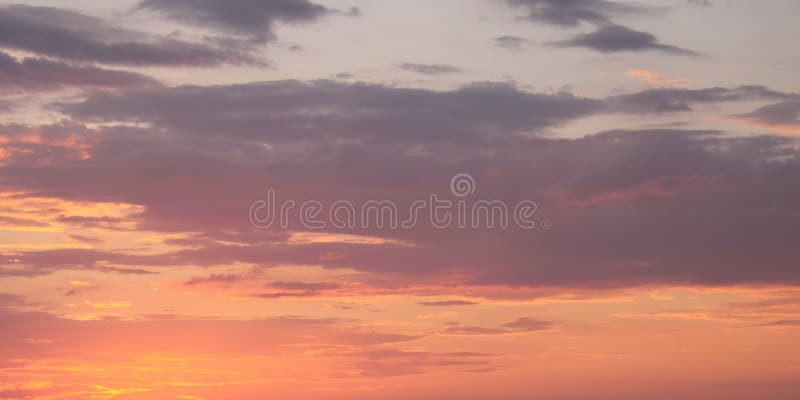 Dramatic Sunset Sky. Cloudy Sky As a Background Stock Photo - Image of ...