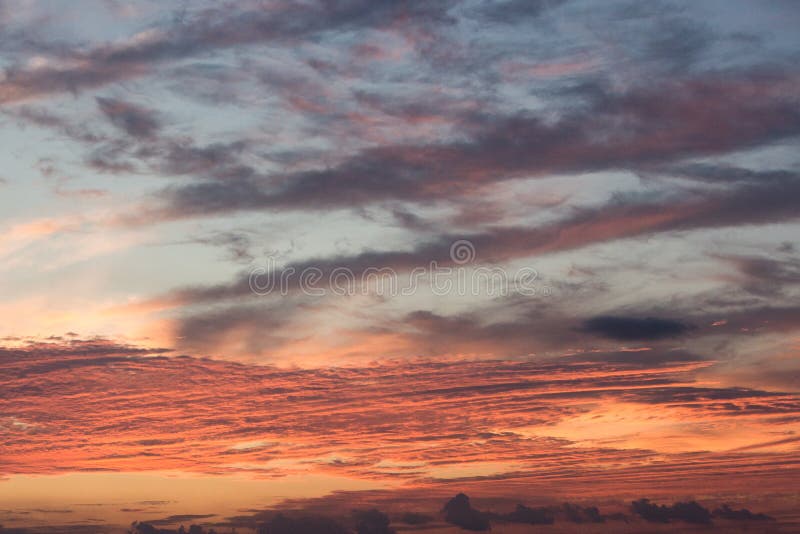Dramatic sunset sky stock photo. Image of texture, purple - 100574772