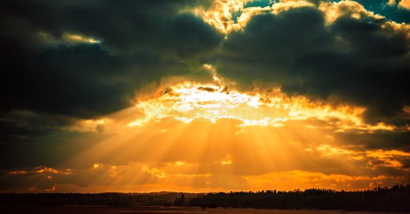 Dramatic sunset sky stock image. Image of colored, beauty - 69492431