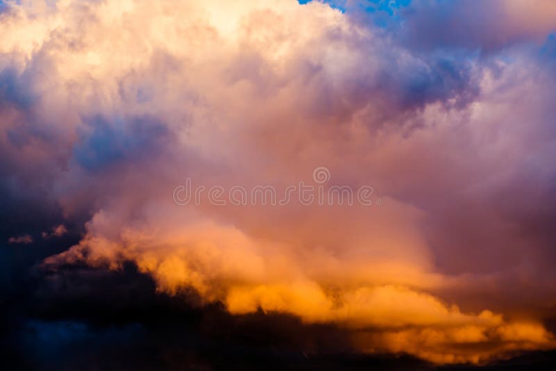 Dramatic sunset sky stock image. Image of dramatic, colored - 60207323