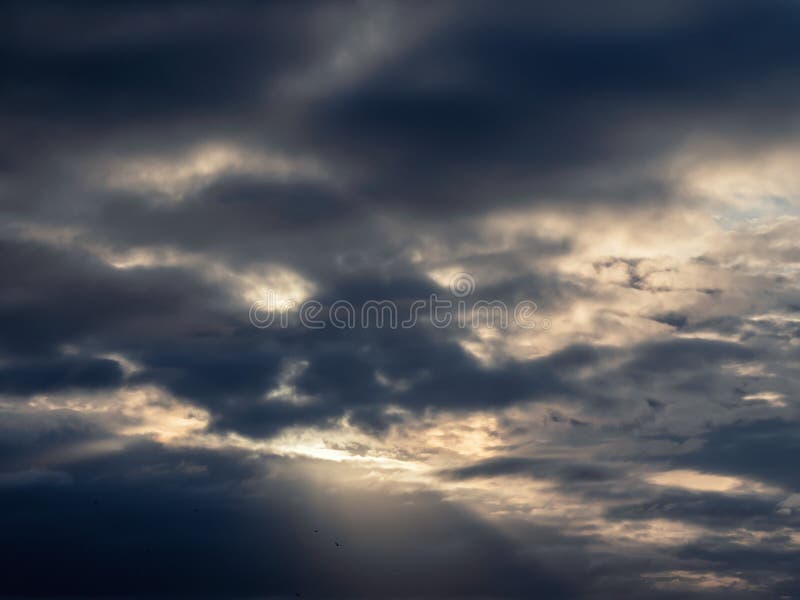 Dramatic Sunset Sky for Design Purpose of Sky Replacement. Nature ...