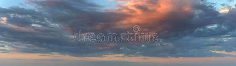 Dramatic Sunset and Sunrise Sky with Pink Clouds Stock Photo - Image of ...
