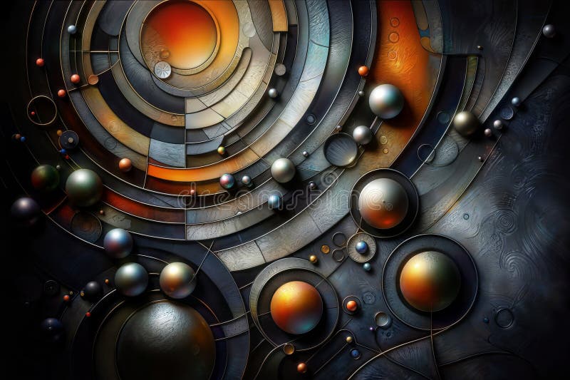 Surreal Concentric Depths: Dramatic Layered Circular Patterns and ...