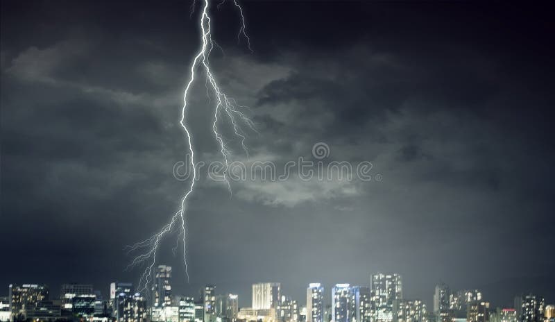 Dramatic Thunder Background Stock Photo - Image of power, dramatic ...
