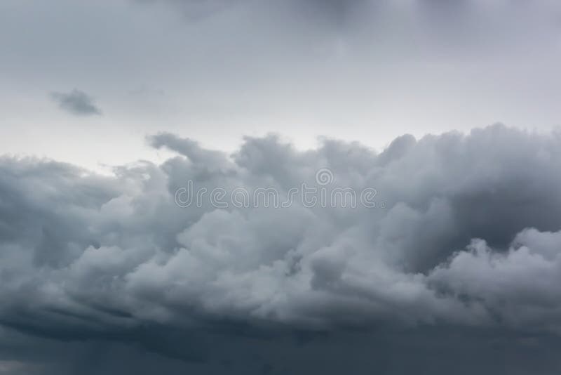 Dramatic Thunderstorm Clouds Background at Dark Sky Stock Photo - Image ...