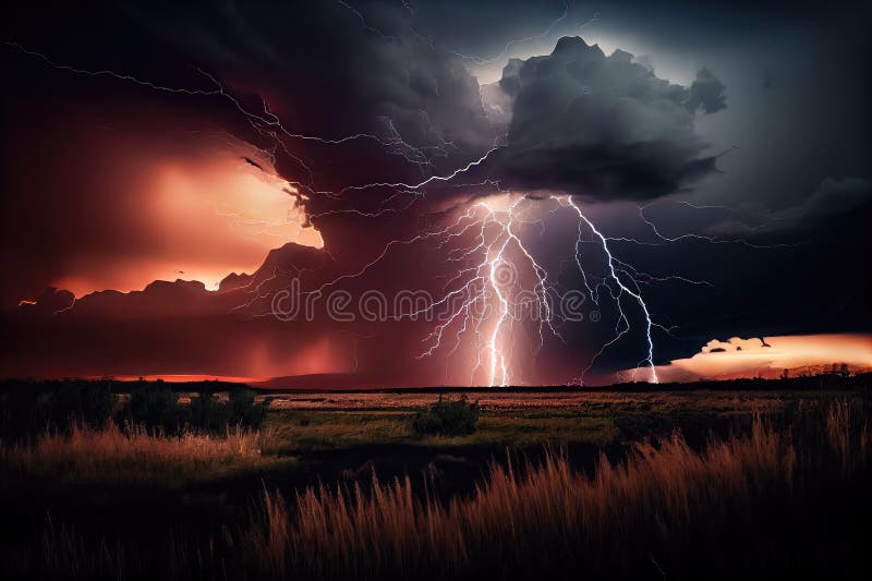 Thunder Striking Ground Stock Illustrations – 48 Thunder Striking ...