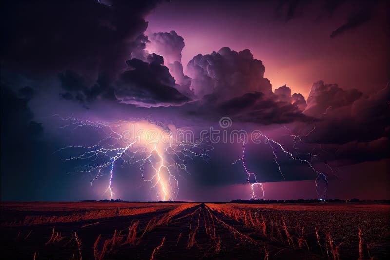 Thunder Striking Ground Stock Illustrations – 48 Thunder Striking ...