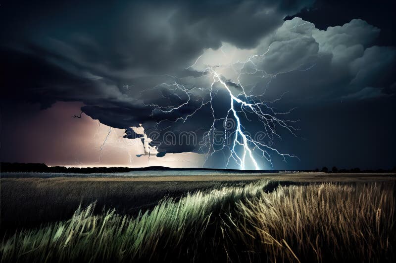 Thunder Striking Ground Stock Illustrations – 48 Thunder Striking ...