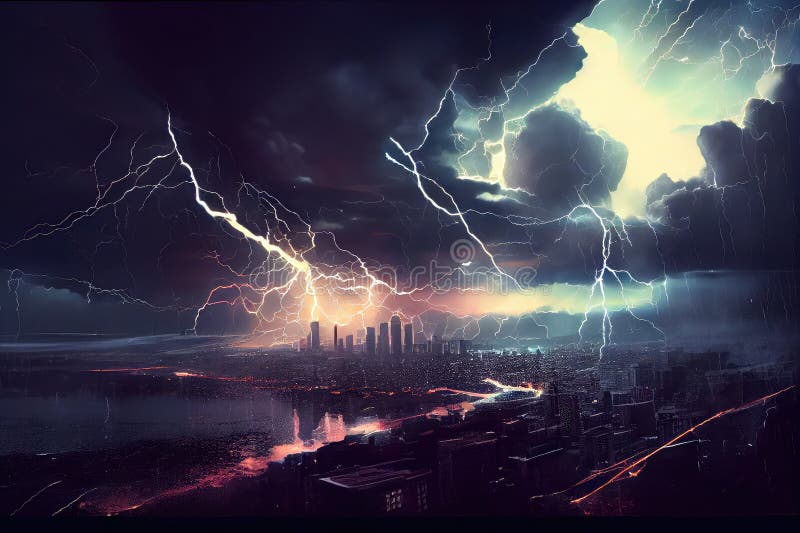 Lightning Creating Stock Illustrations – 641 Lightning Creating Stock ...