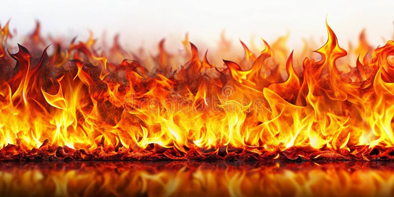 Dramatic TiltShift Print Background Featuring a Burning Fire Flames ...