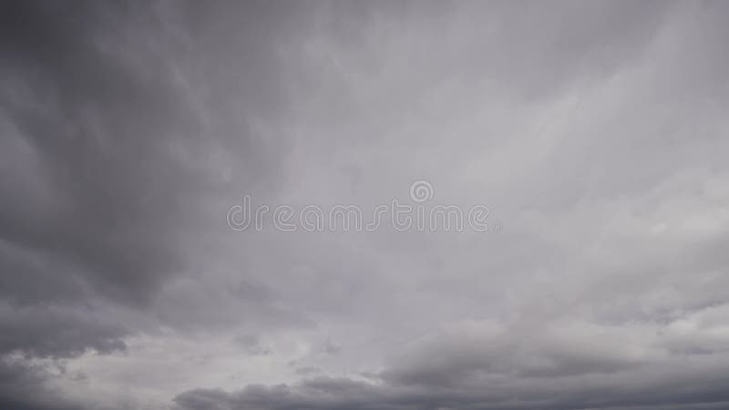 Dramatic Time-lapse Capturing the Movement of Stormy Dark Clouds at ...