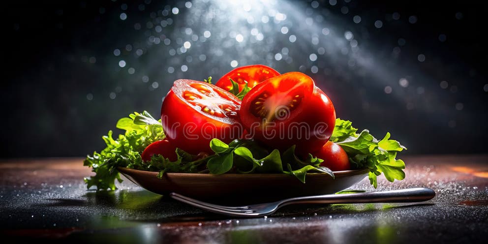 Dramatic Tomato Silhouette Salad Backlighting Photography Techniques ...