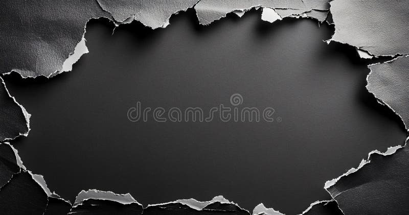 Dramatic Torn Black Paper Frame Background Design High Quality Image ...