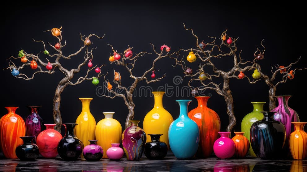 Dramatic trees black stock illustration. Illustration of texture ...