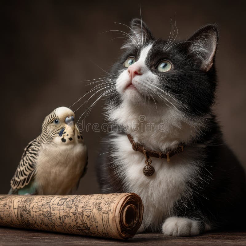 Dramatic Tuxedo Cat Quotes Shakespeare As a Hyperactive Budgie ...