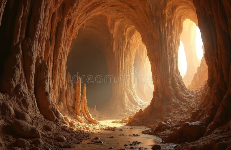 Sunlight Streams into the Empty Room through the Windows of the ...