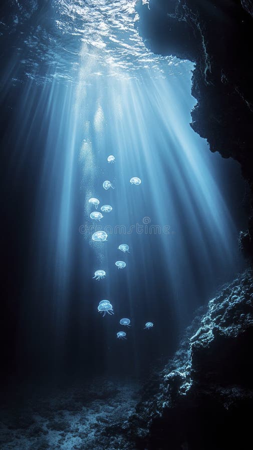 A Dramatic Underwater Close-up of the Great Blue Hole in Belize ...