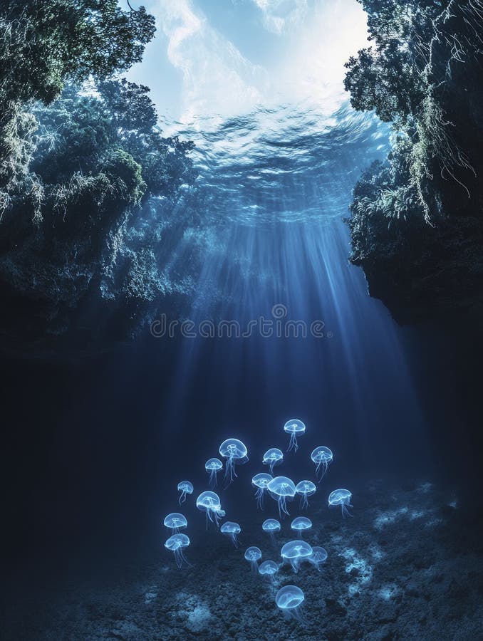 A Dramatic Underwater Close-up of the Great Blue Hole in Belize ...