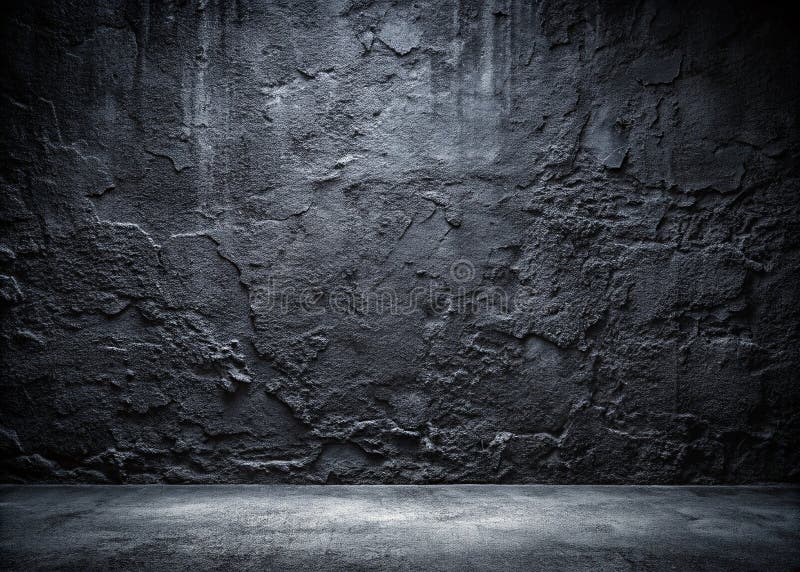 Dramatic Urban Backdrop Dark Black Wall Texture with Slate Gradient for ...