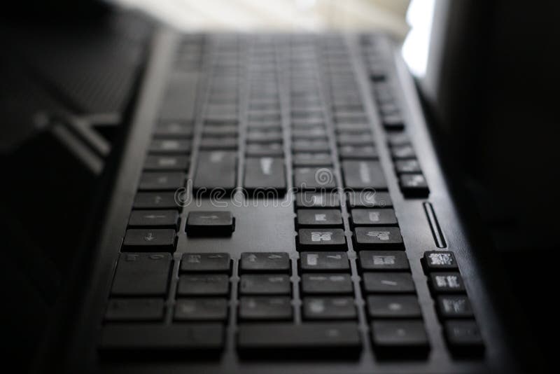 Dramatic View of Computer Keyboard Stock Photo - Image of code, typing ...