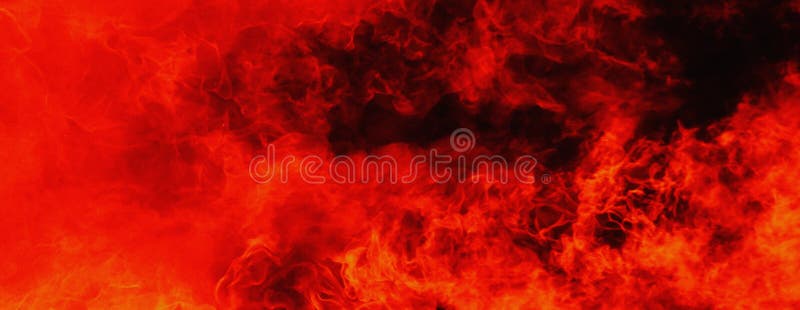 Dramatic View of Fire Background. Horizontal Image Stock Photo - Image ...