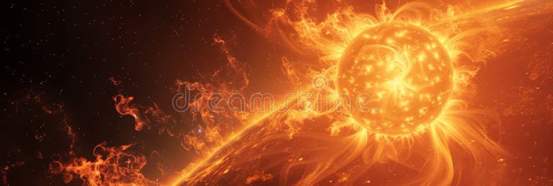 Dramatic View of Solar Flares Erupting from the Sun with Streams of ...