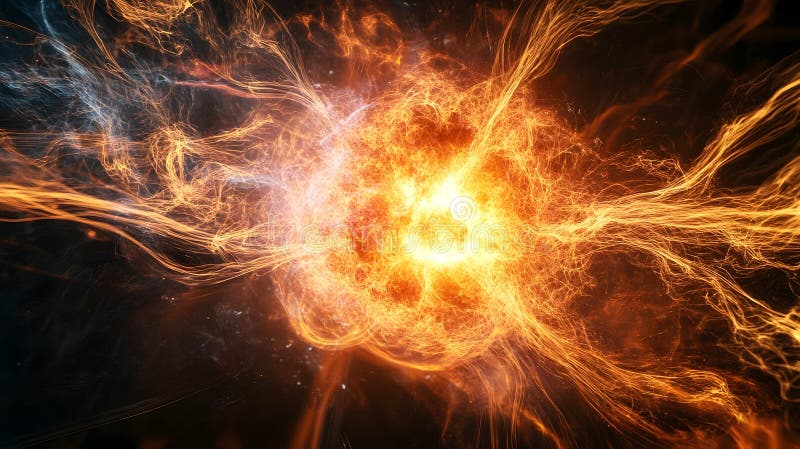 Dramatic Nuclear Fission Explosion Releasing Intense Atomic Power and ...