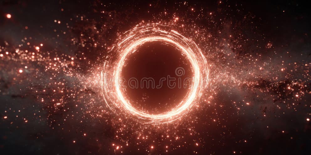Dramatic Visual Representations of Black Holes or Eclipses with Glowing ...