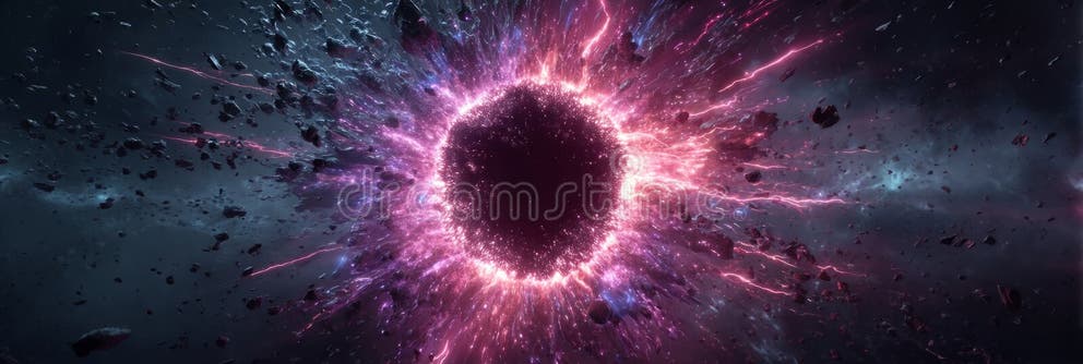 Dramatic Visual Representations of Black Holes or Eclipses with Glowing ...
