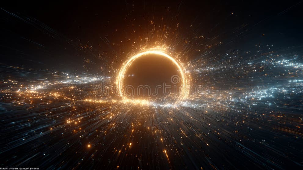 Dramatic Visual Representations of Black Holes or Eclipses with Glowing ...