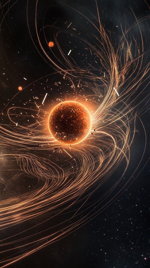 Dramatic Visual of Space Debris Caught in Magnetic Waves during a Solar ...