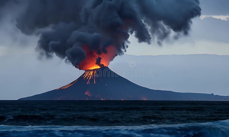A Dramatic Volcanic Eruption with Lightning Strikes within the Ash ...