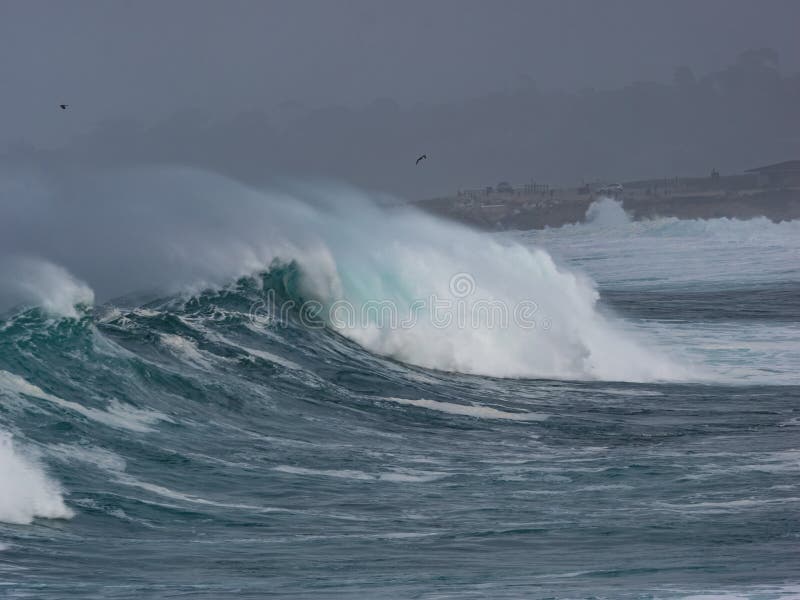 Dramatic waves stock photo. Image of storm, surf, california - 83632884