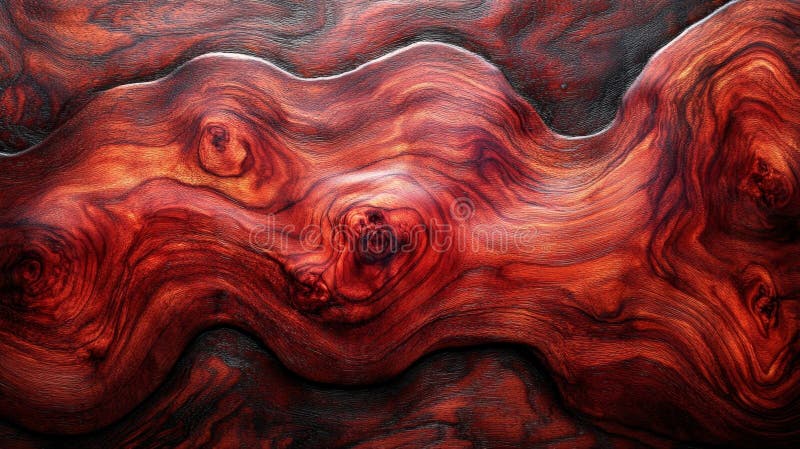 Dramatic Wavy Red and Black Wooden Texture Stock Illustration ...