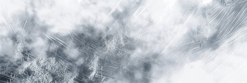 Dramatic White Brush Patterns Blending into Misty Abstract Shapes with ...