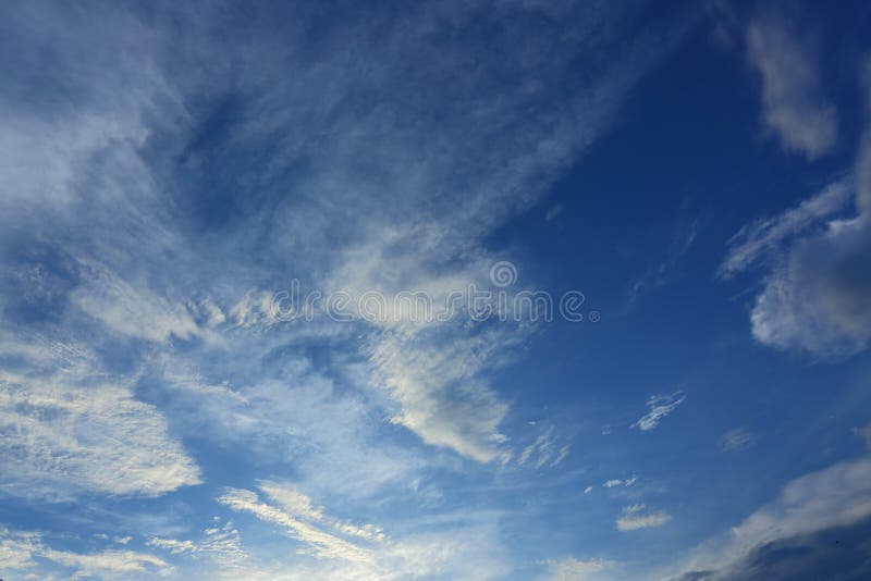 Dramatic White Cloud on Blue Sky, Nature Background Stock Photo - Image ...