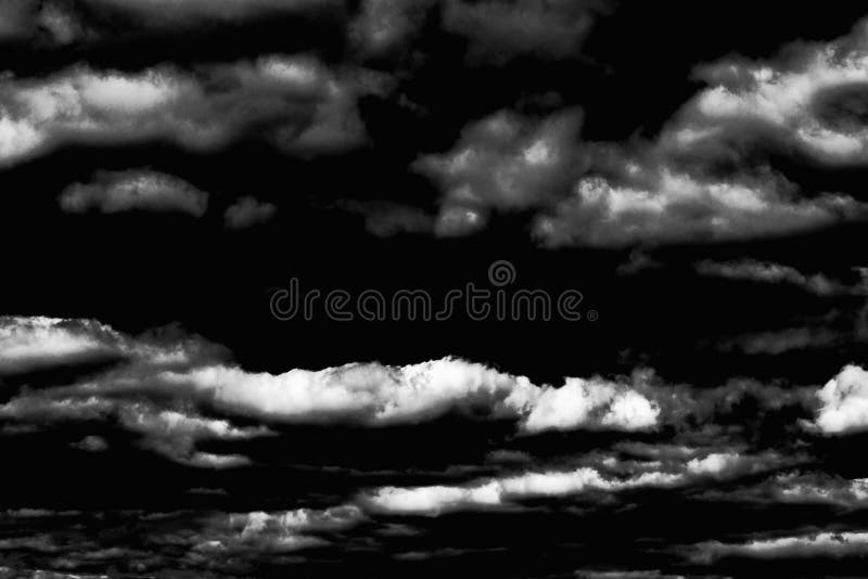 Dramatic White Clouds Black Dark Sky Background Outdoors Shot Stock ...