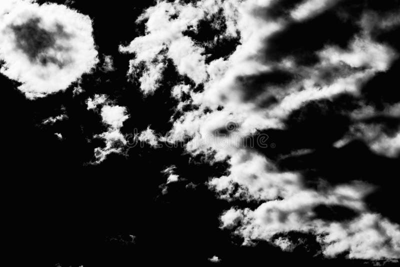 Dramatic White Clouds Black Dark Sky Background Outdoors Shot Stock ...