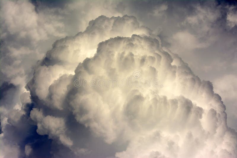 Dramatic White Clouds in the Sky Wallpaper Background Stock Photo ...