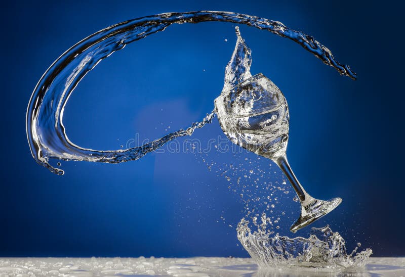 Dramatic Wine Glass Spill stock image. Image of movement - 47872473