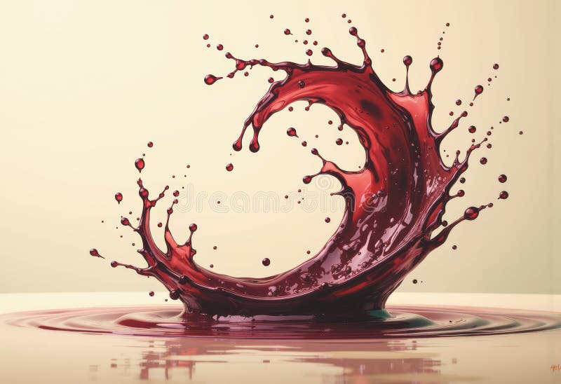 Suspended Burgundy Droplets Stock Photos - Free & Royalty-Free Stock ...