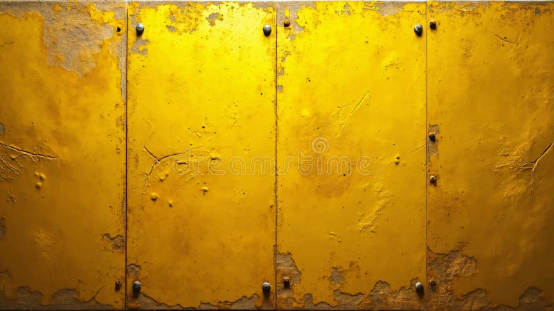 Dramatic Yellow Metal Texture, Scratched, High Quality Image Stock ...