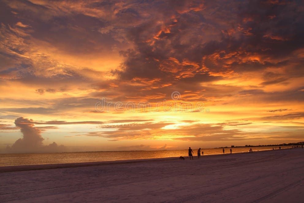 Dramatic Yellow Sunset stock photo. Image of landscape - 37408490