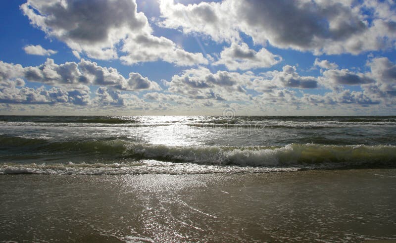 Dramatitic backlit sea stock photo. Image of ocean, landscape - 51281152